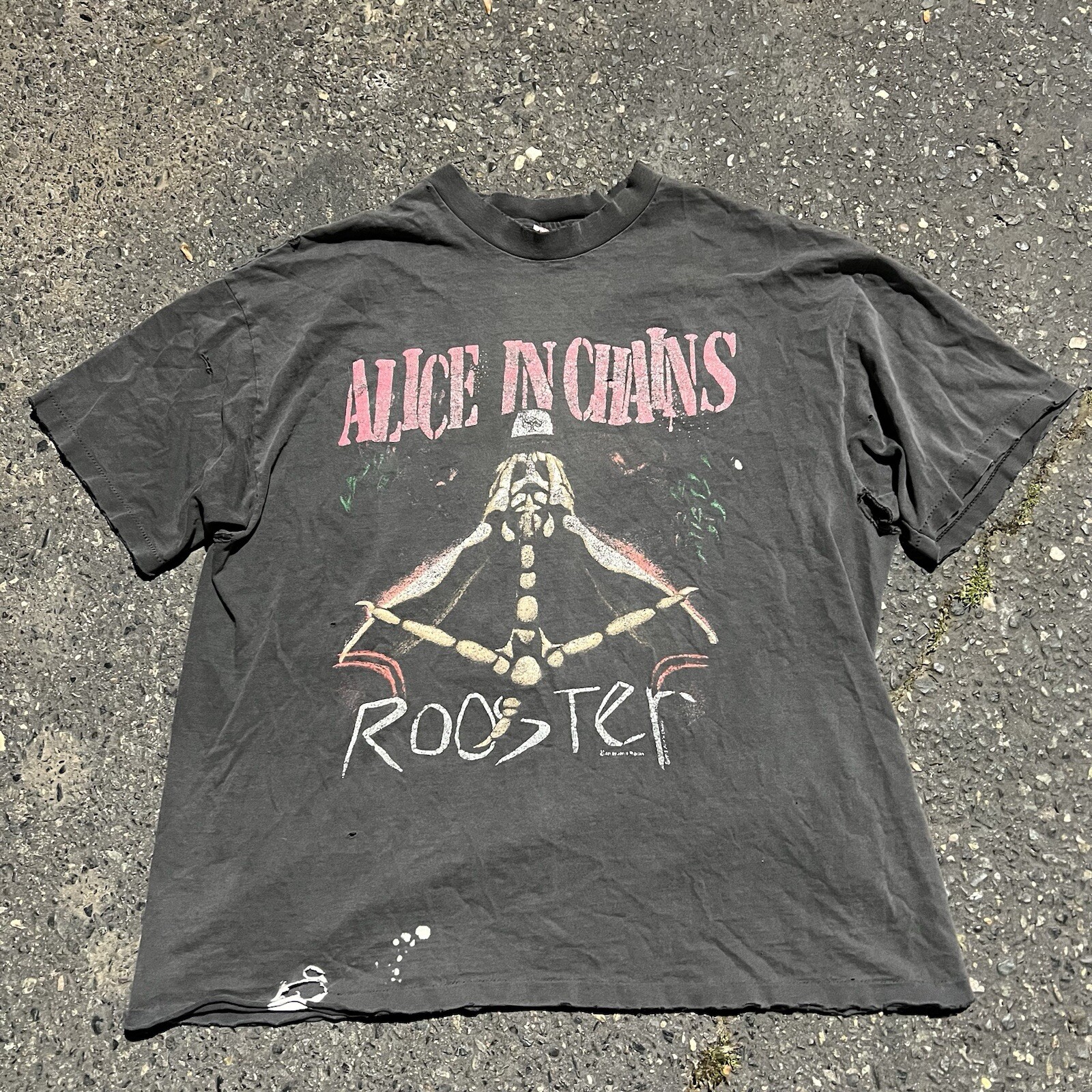 RARE 1993 Distressed Vintage Alice In Chains Rooster … - Gem