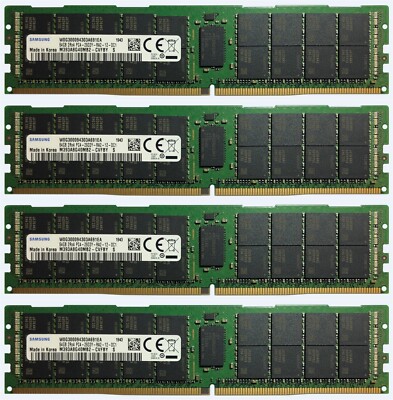4x 64GB 256GB DDR4 ECC RAM 2933 Mhz RDIMM für Dell Precision ...