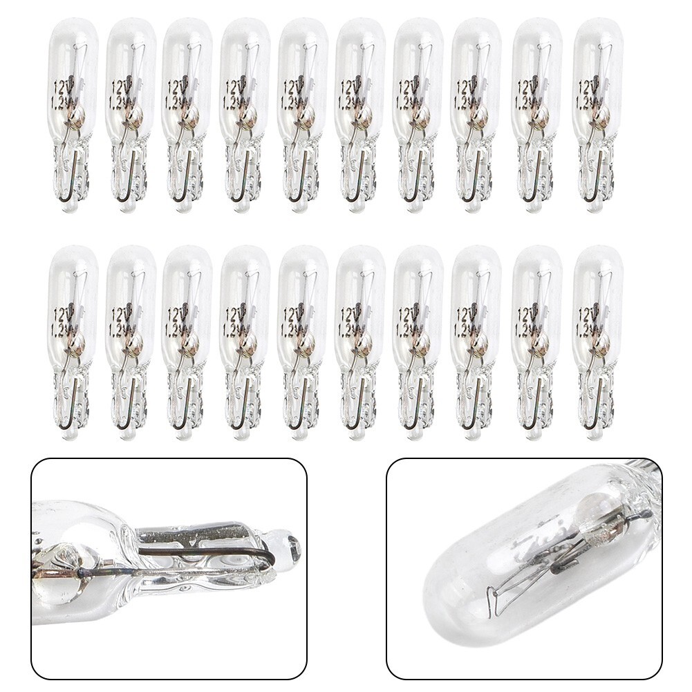 Parts Bulbs Set T5 286 1.2W 12V 20PCS Accessories Auto Dashboard Light ...