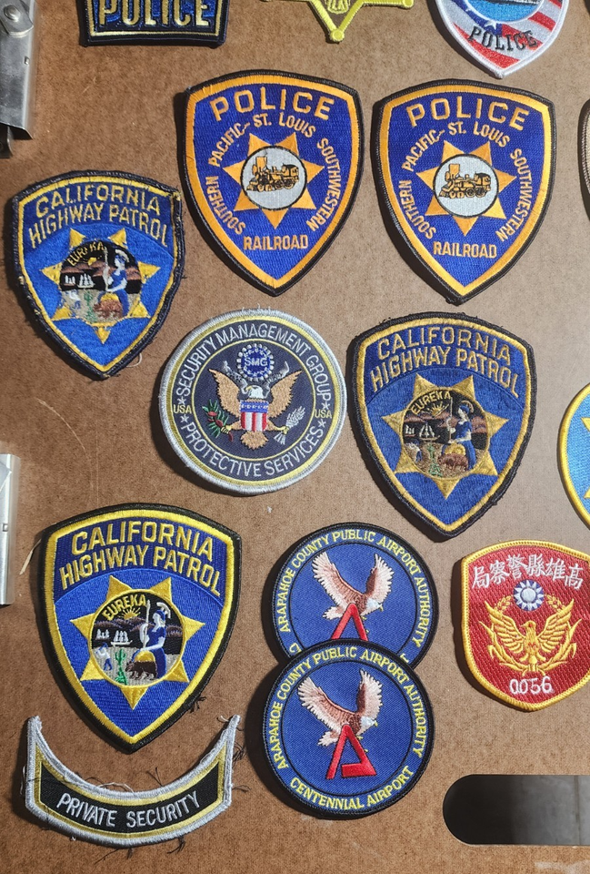 Lot of 27 POLICE, SHERIFF, FIRE, Security & Law Enforcement Patches ...