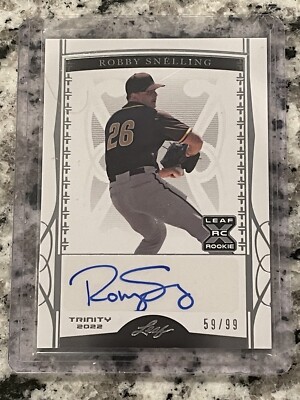 Robby Snelling 2022 Leaf Trinity Baseball /99 Auto San Diego Padres ...