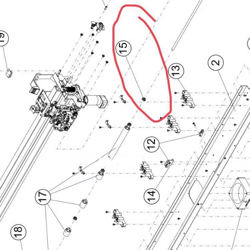 2PC Original Graphtec FC8000 FC8600 Long shaft bearings Roller B | eBay