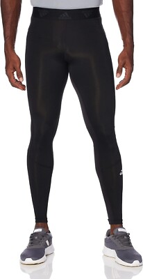 Adidas Men's TechFit Long Tight Black Compression Gym Yoga GM5036 Size ...