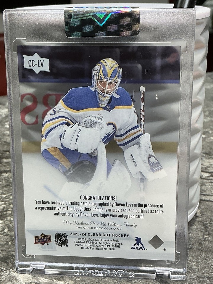 DEVON LEVI 2023-24 CLEAR CUT ROOKIE AUTO CC-LV | eBay