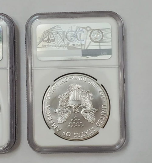 Silver Coins Lot - 2016 Silver Eagle MS70 - 2020 Silver Eagle MS70 ...