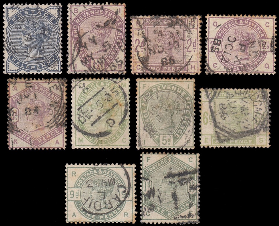 Groß Britannien 76/85 1883-84 Queen Victoria Gebraucht | eBay