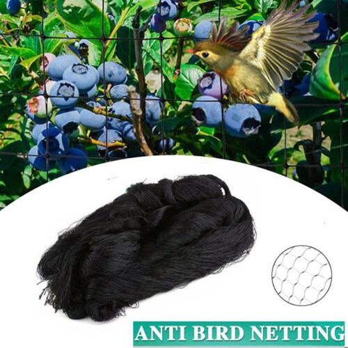 10/20/30M Black Anti Bird Netting Pest Net Commercial Fruit Tree Pond ...