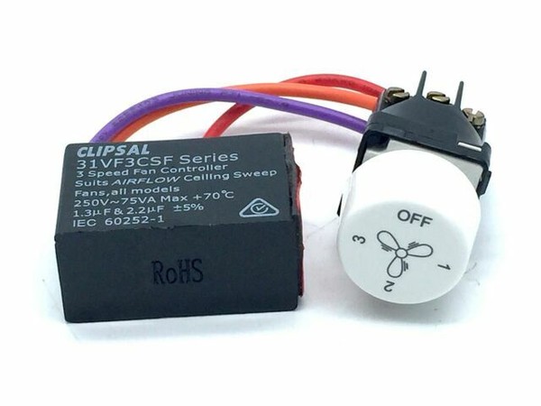 Clipsal Standard Series 240V 75VA Fan Speed Controller - White for sale ...