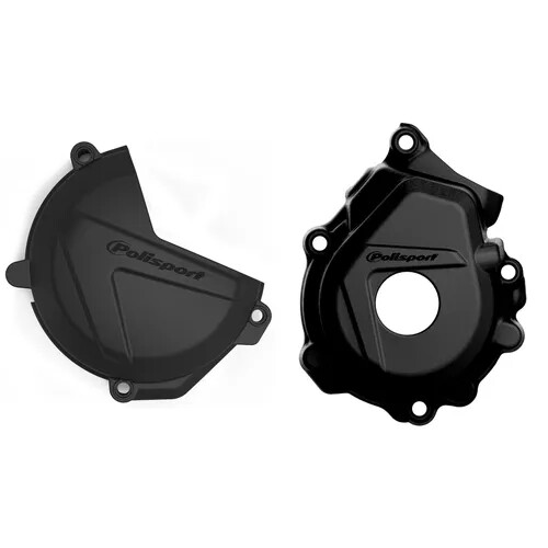 Polisport Black Clutch Ignition Cover Guard Protector Kit KTM 250 SXF ...