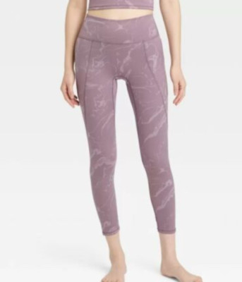 NEW All In Motion Women's Flex High-Rise 7/8 Leggings UPF 50+ Size ...