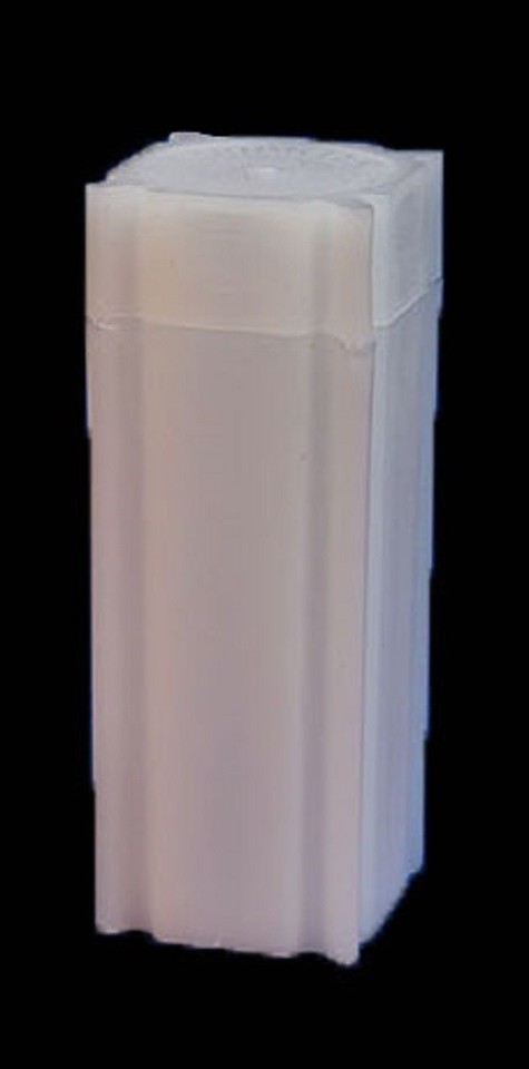 Coin Safe Square Archival Plastic Coin Tubes Lot Of 25 Quarter Size ...