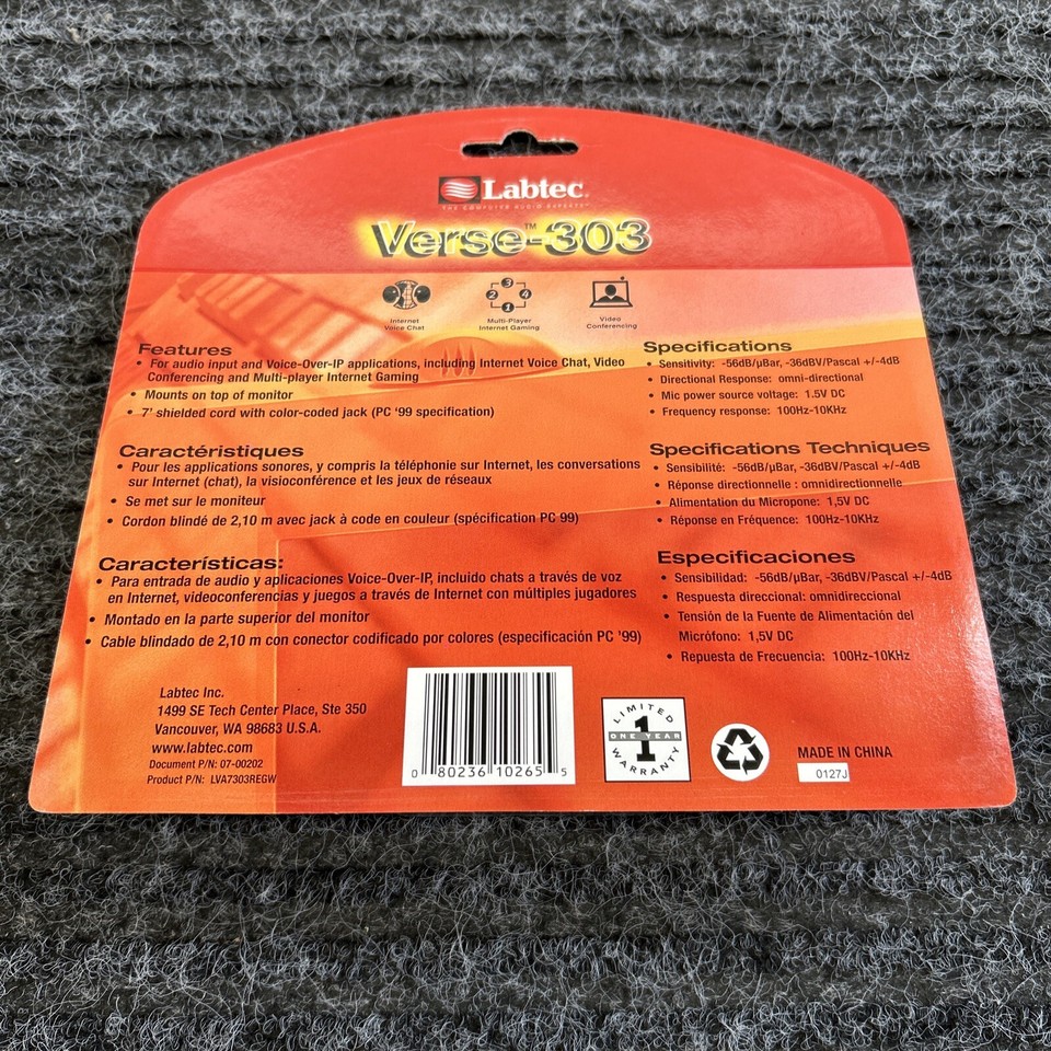 Labtec Verse-303 Monitor Microphone | eBay