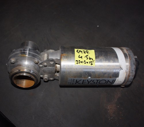 2" inch KEYSTONE F257 Actuator Pneumatic stainless food grade butterfly ...