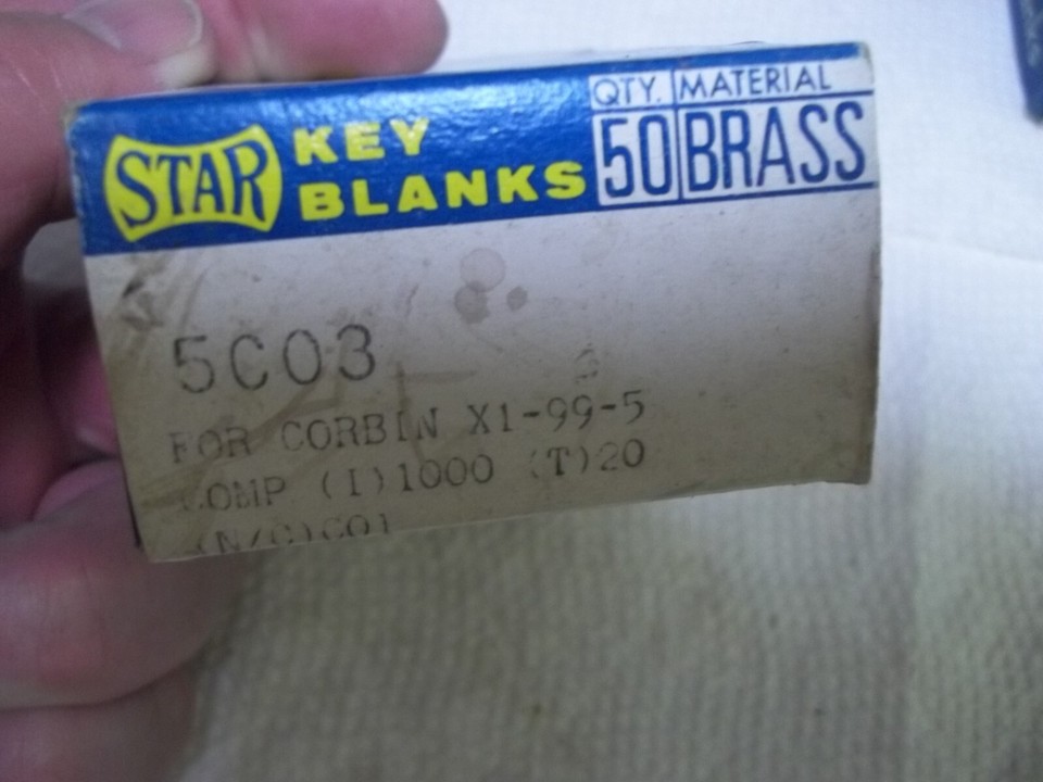 NOS Lot of (226) Star Y52-Y220-C05-OBR1DB-MORE Key Blanks -LOCK SMITH ...