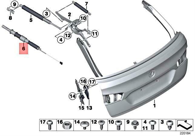 Genuine+BMW+5+Series+F11+FL+LCI+Spindle+Drive+Electric+Tailgate+7207015 ...