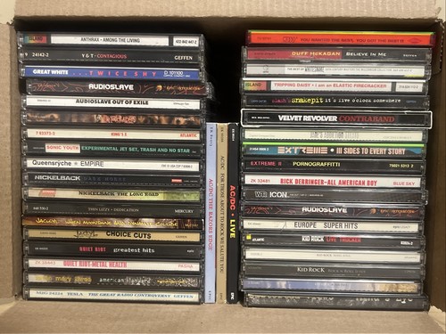 39 Rock Metal CDs Glam Wholesale Lot Reseller $700 Value RARE OOP ...