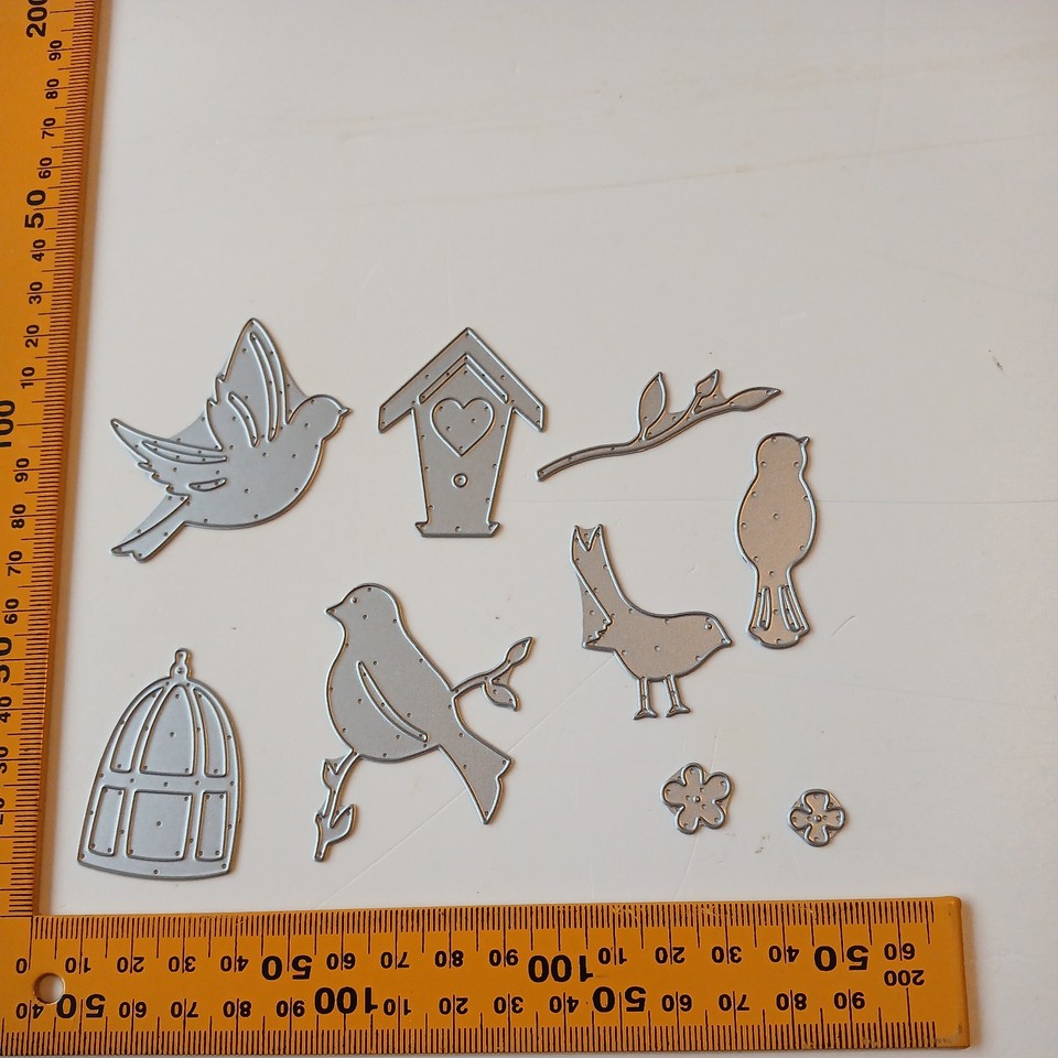 Sizzix - Thinlits - 661233 - Birds Bird House Birdcage Branch - 9 Die Set | eBay UK