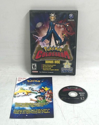 Pokemon Colosseum Jirachi Bonus Disc & Insert Nintendo Gamecube (2004 ...