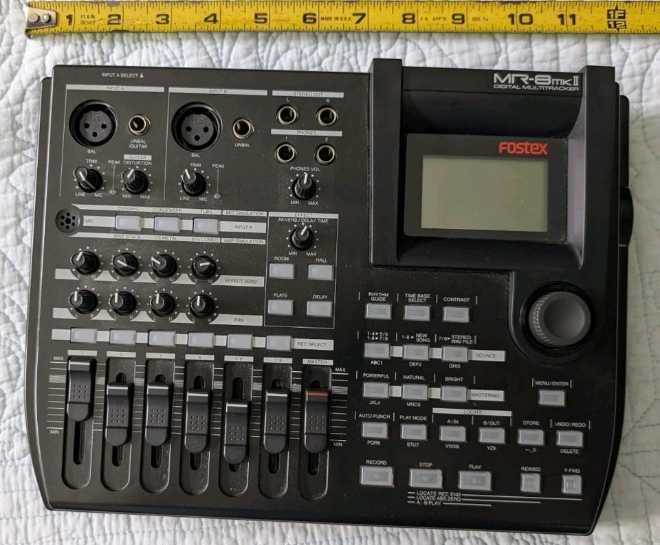 Fostex MR8 MKII Digital Multitrack Recorder used Bonus microphone Gig ...