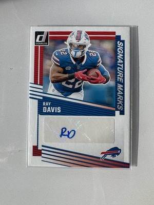 2025 Panini Donruss Signature Marks Ray Davis Buffalo Bills Autograph ...