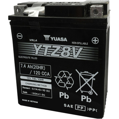 NEW YUASA YTZ8V FACTORY ACTIVATED YUAM728ZV | eBay.de