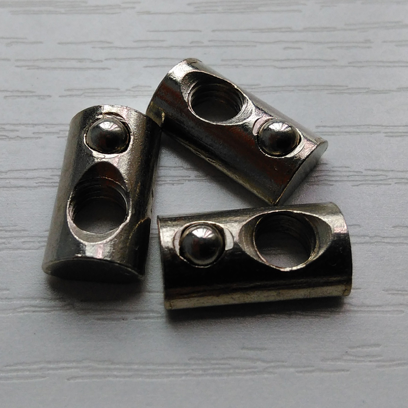 100pcs Thread 20-M5 T Spring Nuts Half Round Elasticity Square Nuts ...