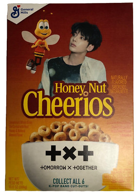 NEW HONEY NUT CHEERIOS CEREAL LIMITED TOMORROW X TOGETHER K-POP TXT 10.8 OZ BOX | eBay