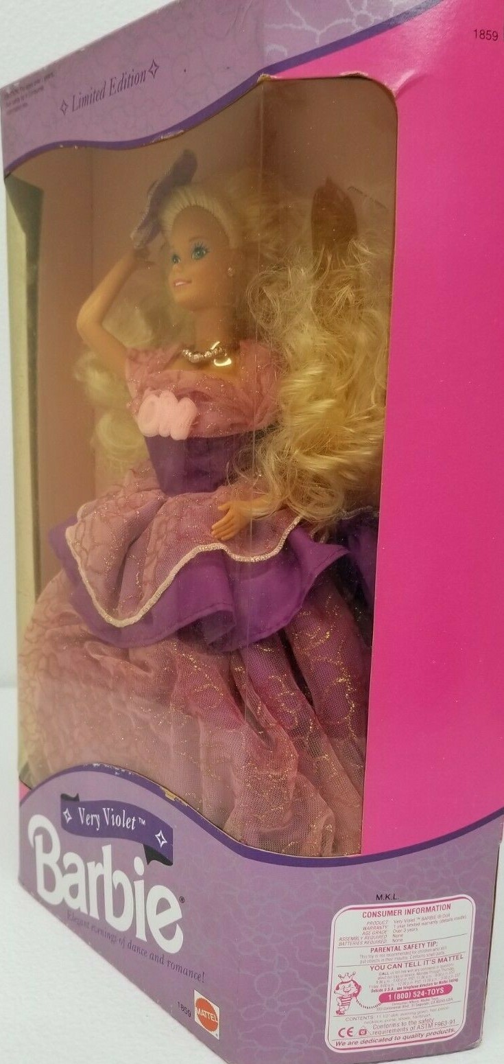 Very Violet Barbie Doll Special Limited Edition #1859 NRFB 1992 Mattel ...