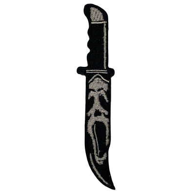 Scream Slice Horror Knife Embroidered Iron Sew On Patch Film Mask Badge ...