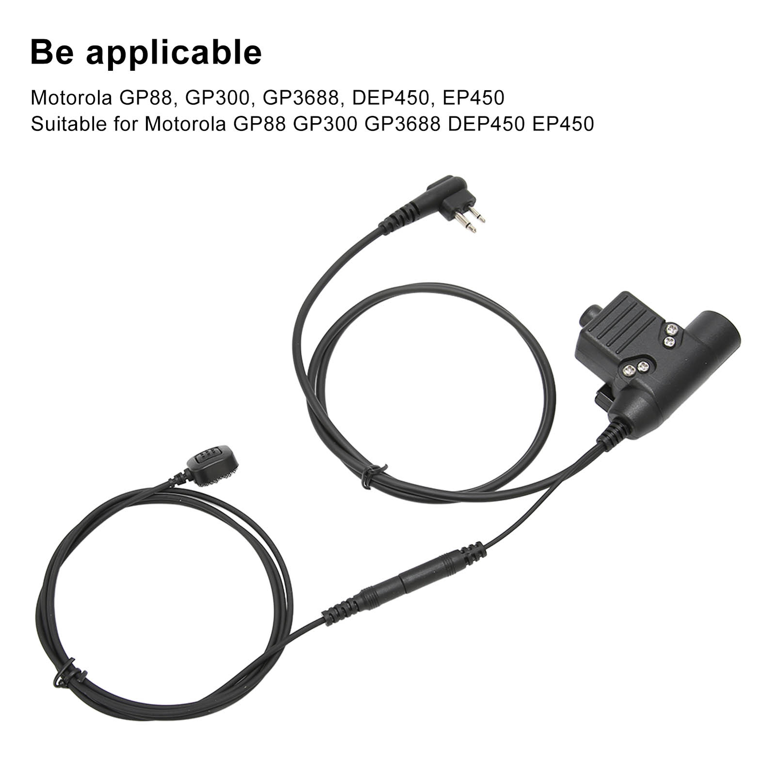 U94 PTT Adapter Plug And Play U94 With Finger Mic PTT For GP88 GP30 TOH ...