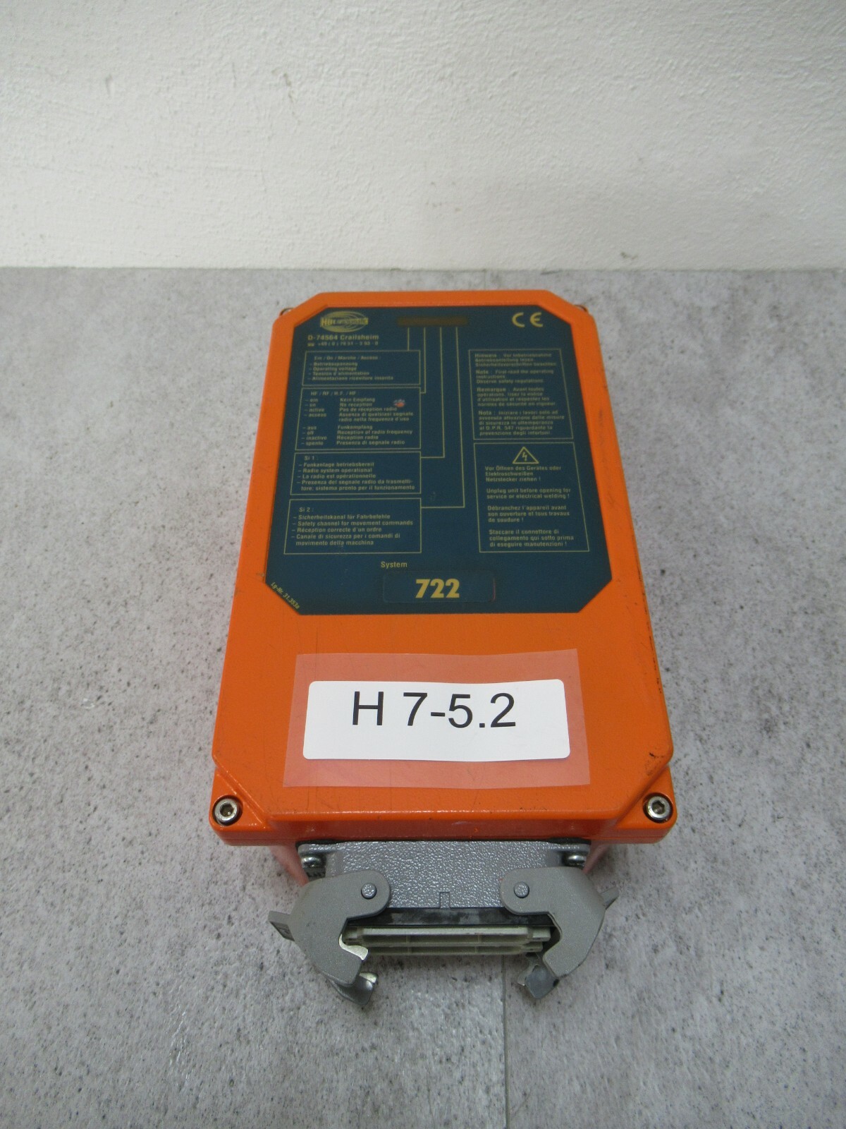 HBC Radiomatic FSE 722 Kran Funkempfänger Freq. 433, 100-434, 750MHz ...