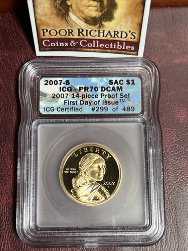 2007 S Proof Sacajawea Native American Dollar ICG Certified PR70DCAM X237 | eBay