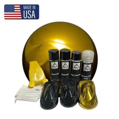 Genuine Alsa Easy Chrome Paint Kit (Gold) - Enough for 30 sq ft of Gold Chrome | eBay