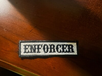 SOA “Enforcer” Sew On Or Iron on biker vest patches | eBay