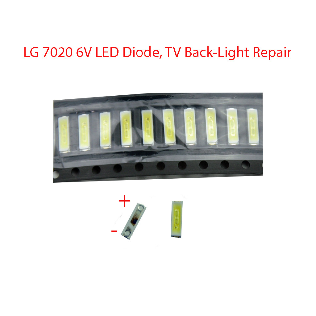 TV Backlight LED Diode LED SMD 7020 6V Coolwhite for Samsung Vizio LG ...