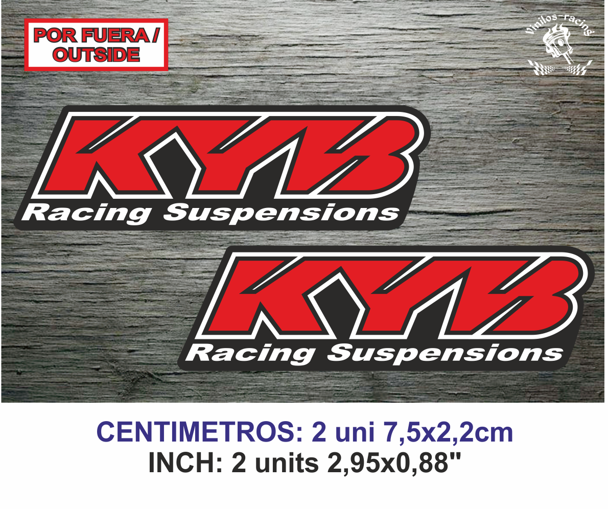 Sticker Vinilo Decal Vinyl Aufkleber Adesivi Autocollant KYB Racing ...