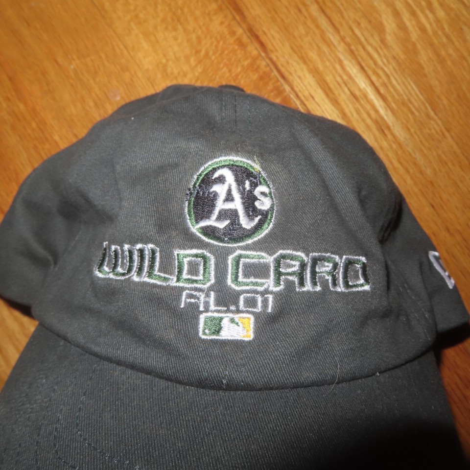 2001 OAKLAND A'S Athletics WILD CARD (Adjustable) Cap BARRY ZITO JASON ...