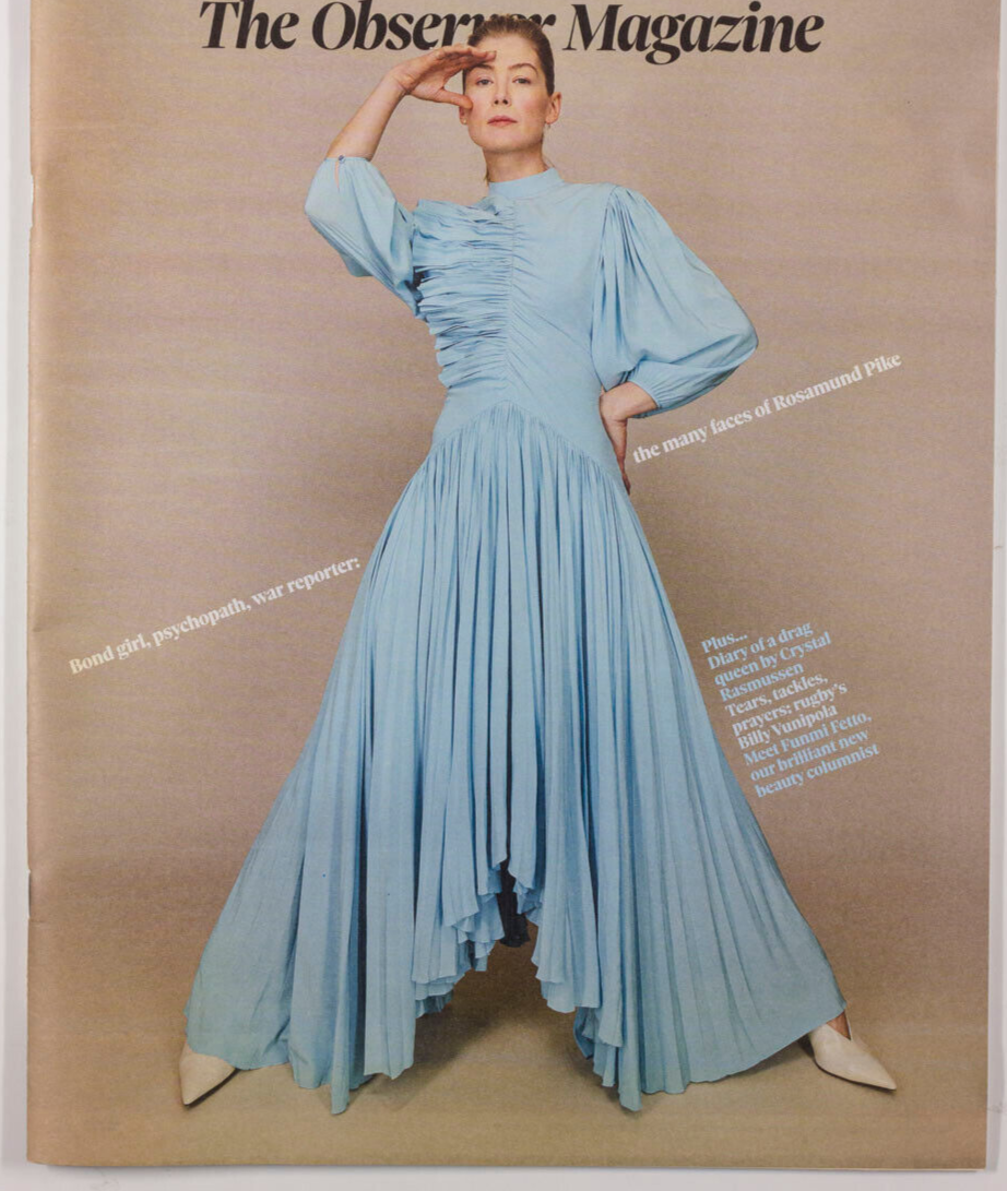 ROSAMUND PIKE BILLY VUNIPOLA CRYSTAL RASMUSSEN DRAG QUEEN RARE OBSERVER ...