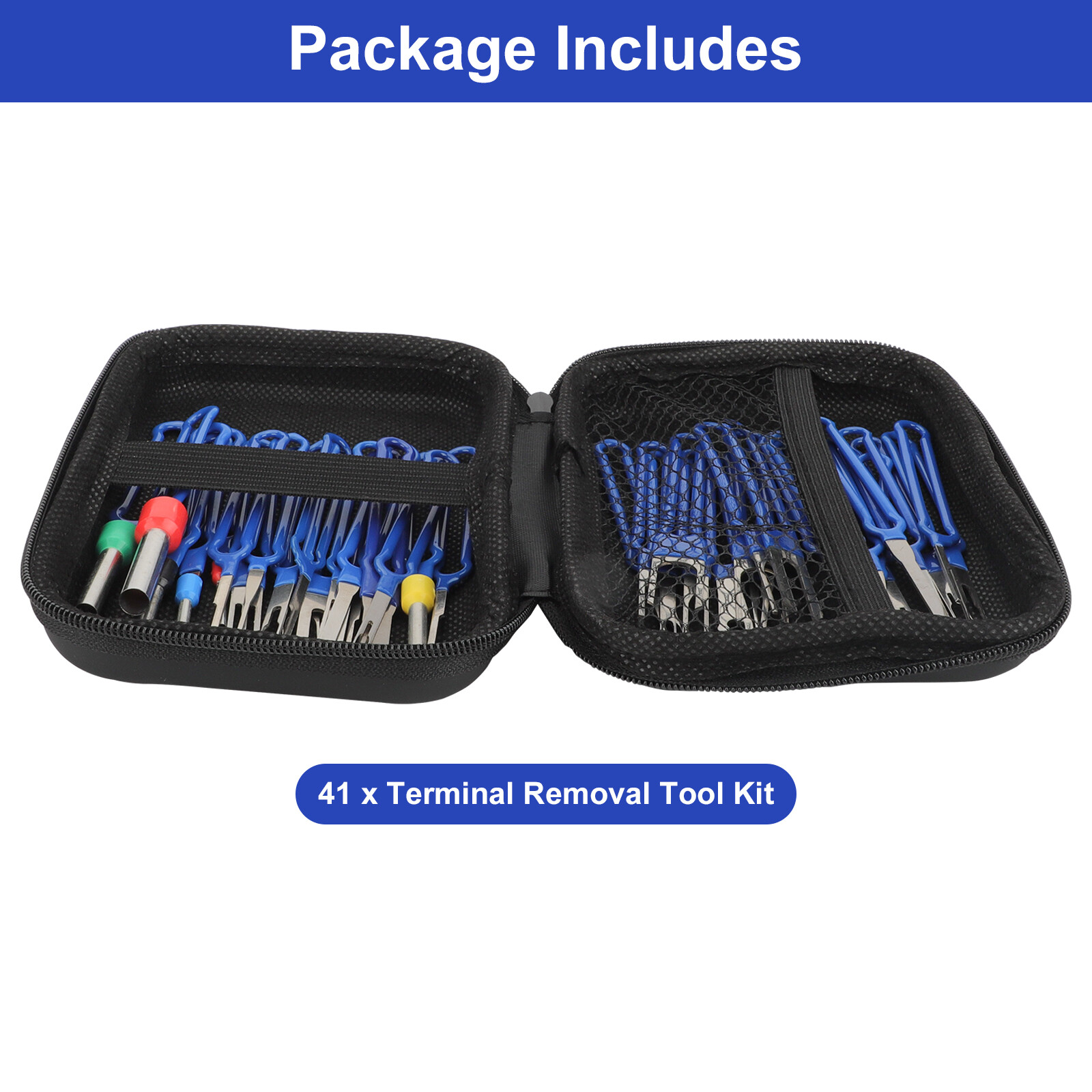 41x Pin Extractor Tool Terminal Ejector Connector Removal Kit w/ Protective Bag | eBay