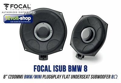 FOCAL ISUB BMW 8 Plug&Play 8"(200mm) BMW Upgrade Subwoofers, 8Ω, A pair ...