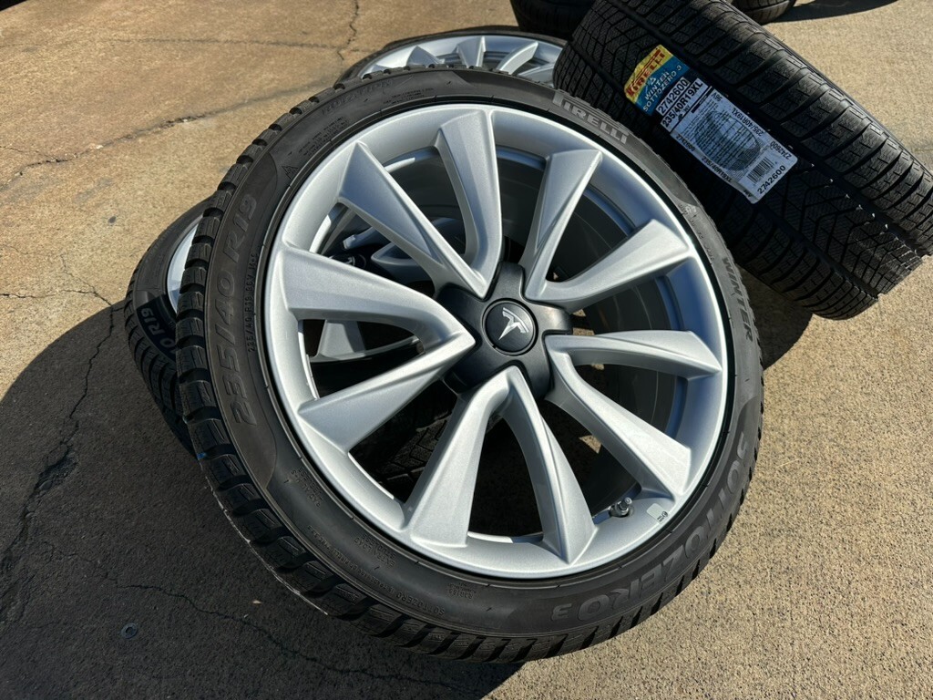 2017-2020 OEM Tesla Model 3 SPORT Wheels Rims 19" W/ Tires SET TPMS | eBay