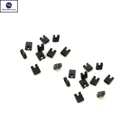 20 PZ PONTICELLI JUMPER 2.54 PER SCHEDA COMPUTER PC PIN ELETTRONICA ...