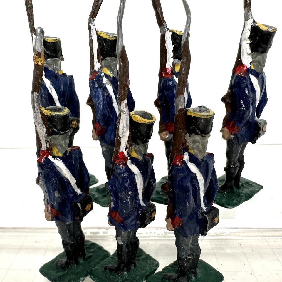 Napoleonic Wars French Toy Soldiers Painted Military Infantry & Officer ...