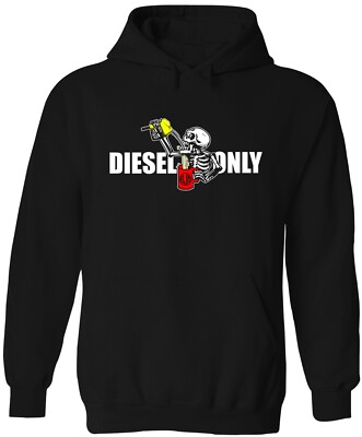 DIESEL ONLY SKULL HOODIE DURAMAX DIRTYMAX POWERSTROKE JDM TURBO DIESEL ...