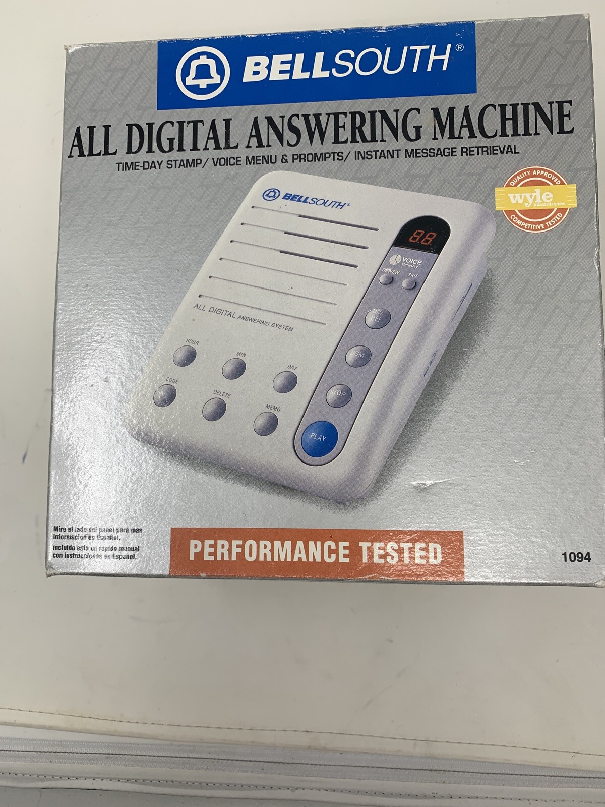 Bellsouth All Digital Answering Machine Model 1094 Original Box | eBay