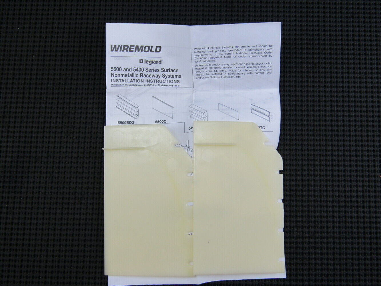 Legrand 5510D 5500 and 5400 Series Surface Nonmetallic Raceway System ...
