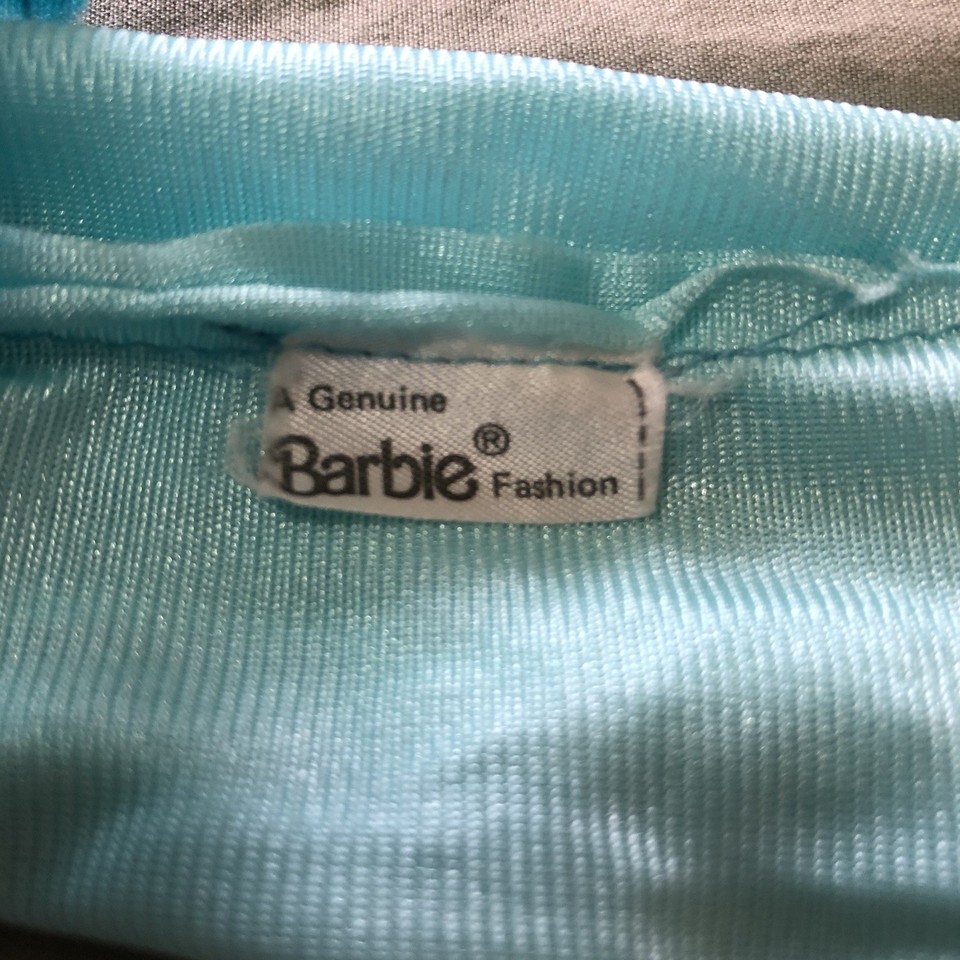 1981 My First Barbie Fashions #3672 Aqua Teal turquoise dress Blue Gown ...