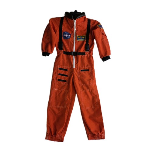 Get Real Gear NASA Astronaut COMMANDER Costume ORANGE Zip Up SPACE SUIT ...