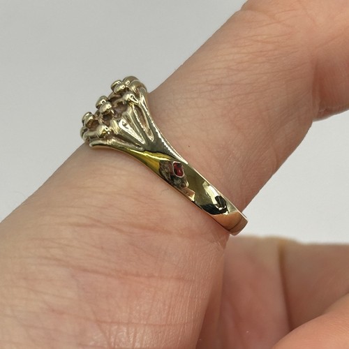 Keeper Ring 9ct 9k Yellow Gold - Size W | eBay
