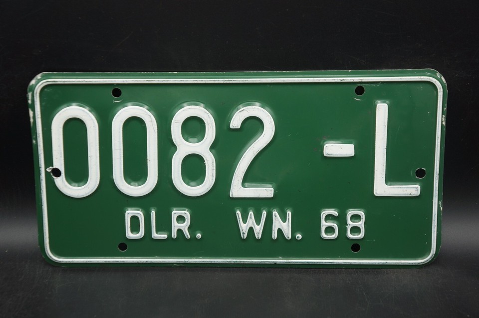 1968 WASHINGTON State DEALER License Plate | eBay